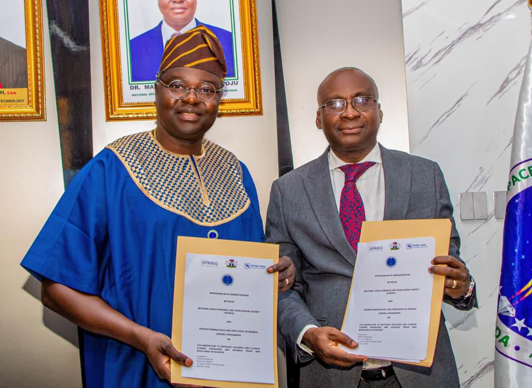 NASRDA, SPRiNG, SIGN MoU TO ENHANCE PEACE AND CLIMATE INITIATIVES – NASRDA